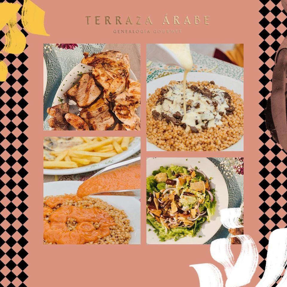 Menu at Terraza Árabe restaurant, Barranquilla