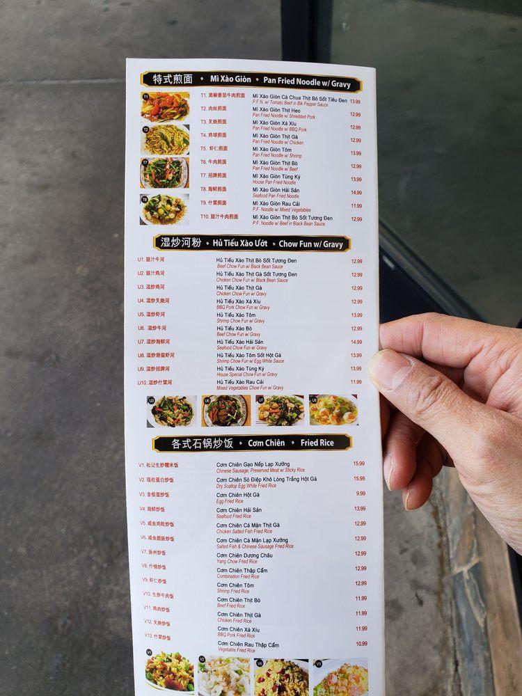 Menu at New Asian BBQ, Las Vegas
