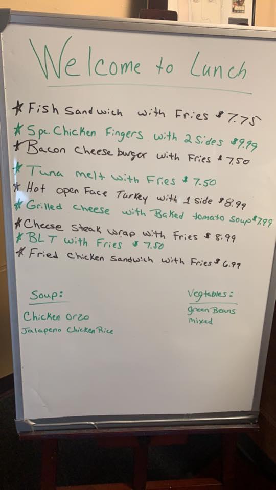 Menu at Newport family restaurant, Newport