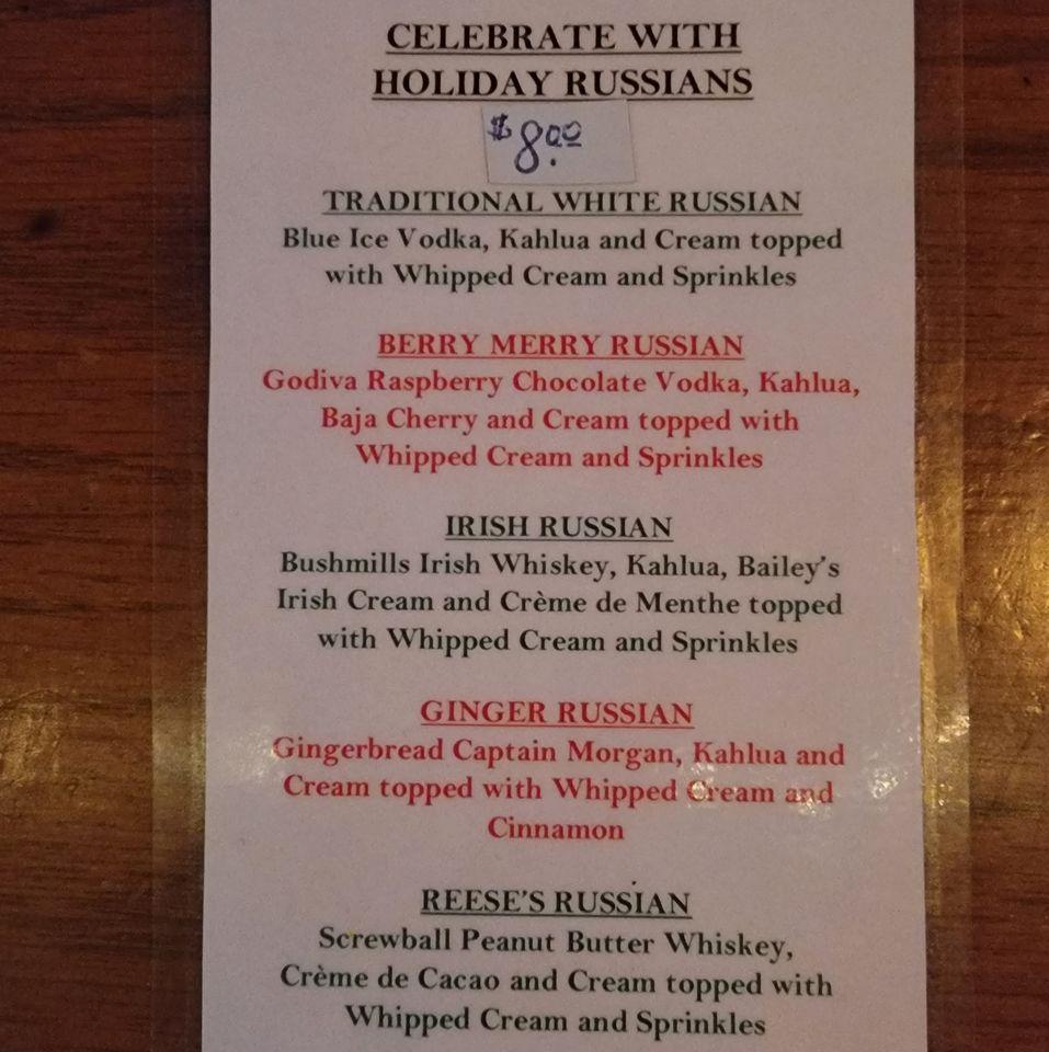 Menu at The Silver Fern pub & bar, Sheboygan