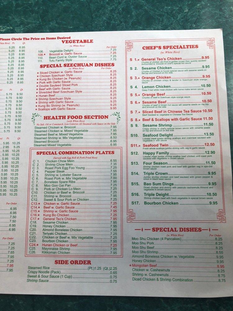 Menu at New Century Restaurant, Chesnee, 400 S Alabama Ave