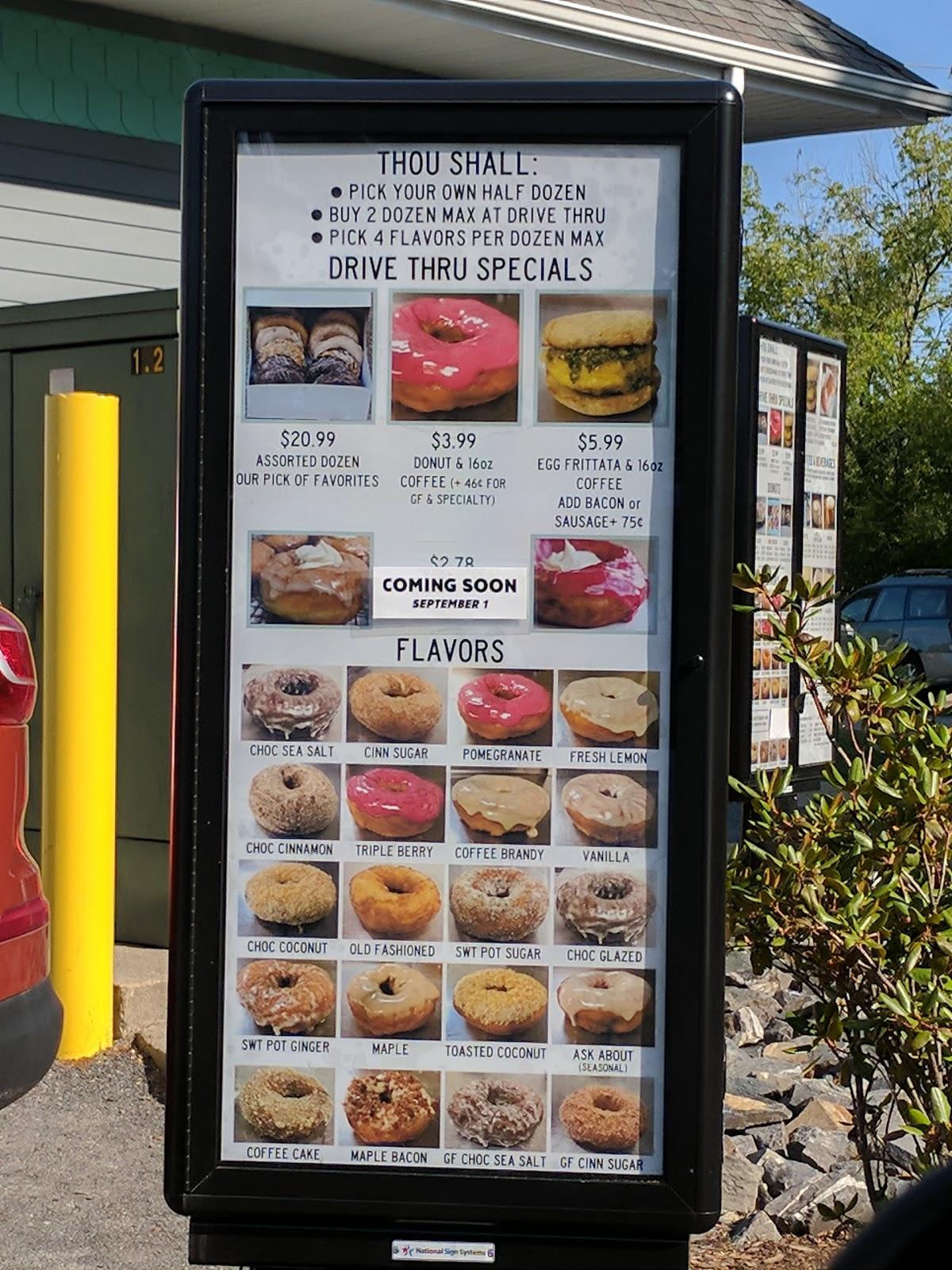 Menu at The Holy Donut cafe, Scarborough, 398 US-1