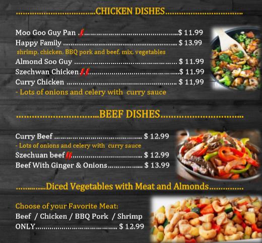 Menu at Countryside Chinese Restaurant, Chatham-Kent