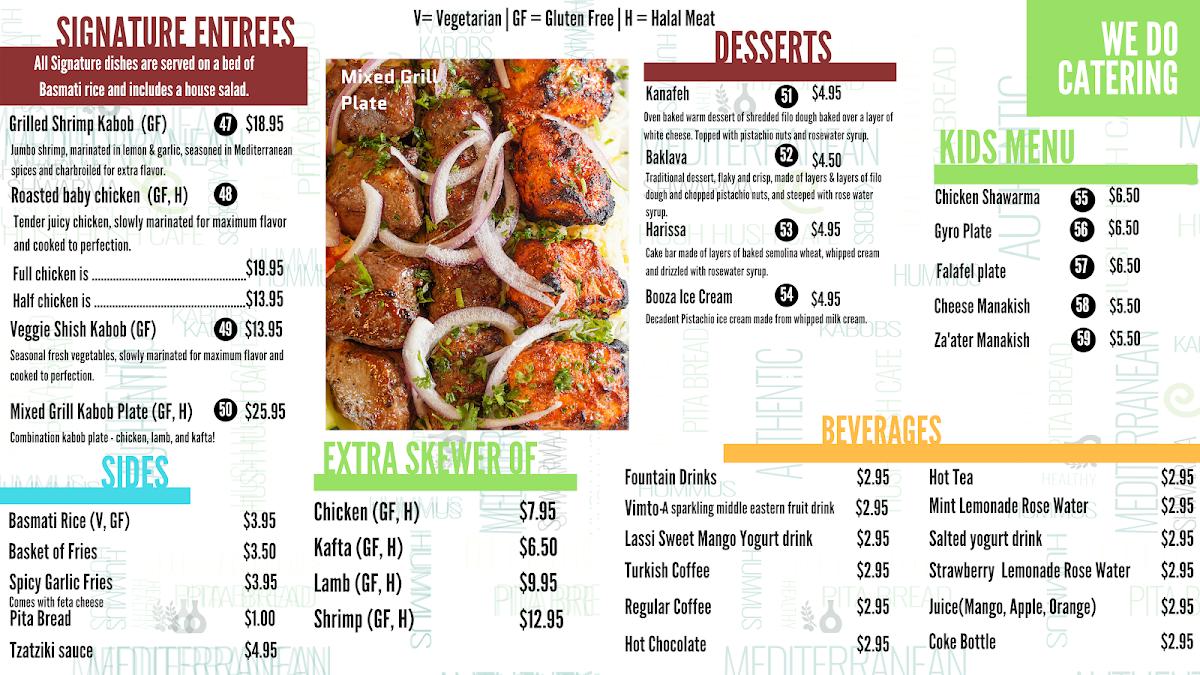 Menu at Hush Hush Cafe & Catering, Lake Oswego, Bangy Rd