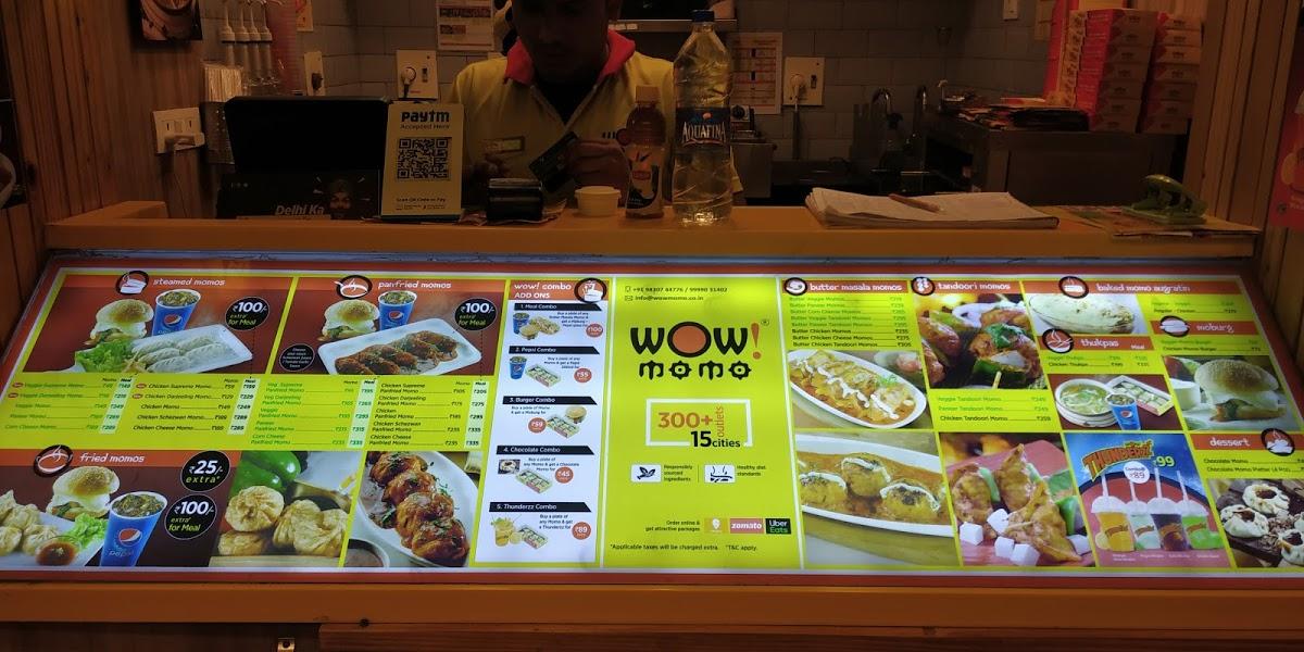 Menu at Wow! Momo, Faridabad, Level - 3