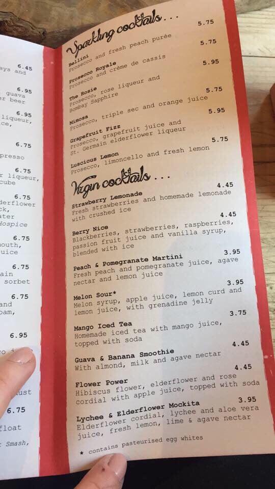 Menu at Kazbar, Yeovil
