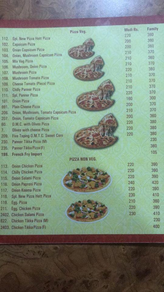 Menu at Pizza Hott & ice cream parlour & hotel Nawanshahr Doaba, Banga