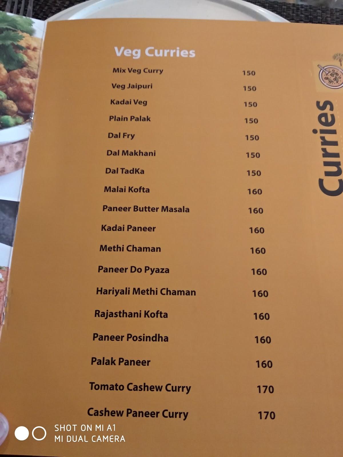 Menu at Neem Tree Restaurant, Hyderabad