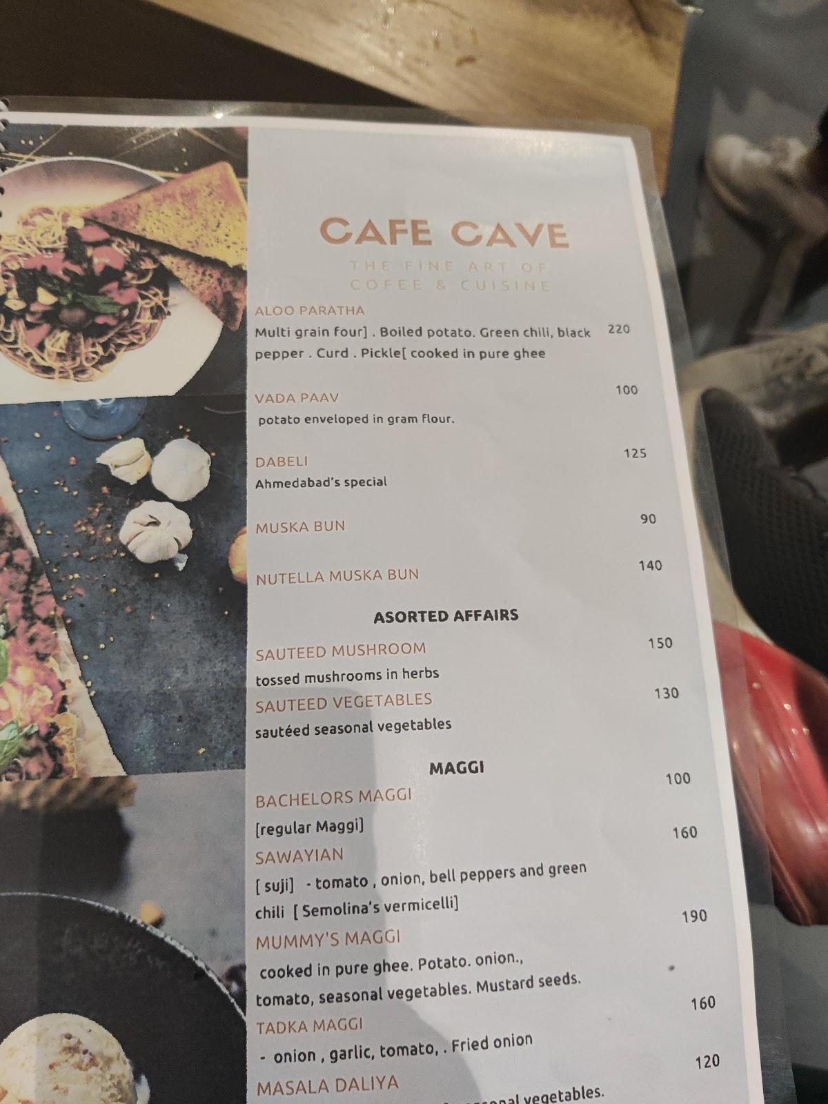 Menu at Cafe cave cc, Ajmer