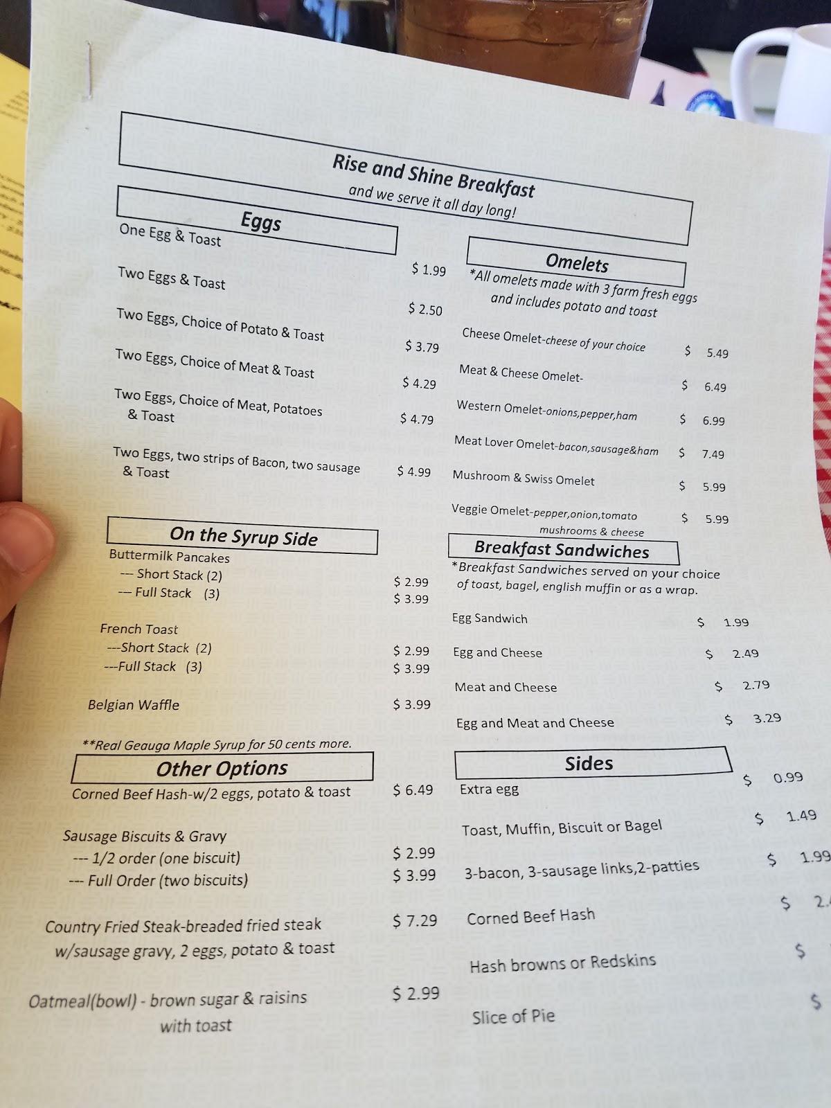 Menu at The Little Pie Shop & Cafe, Ashtabula, Lake Rd W