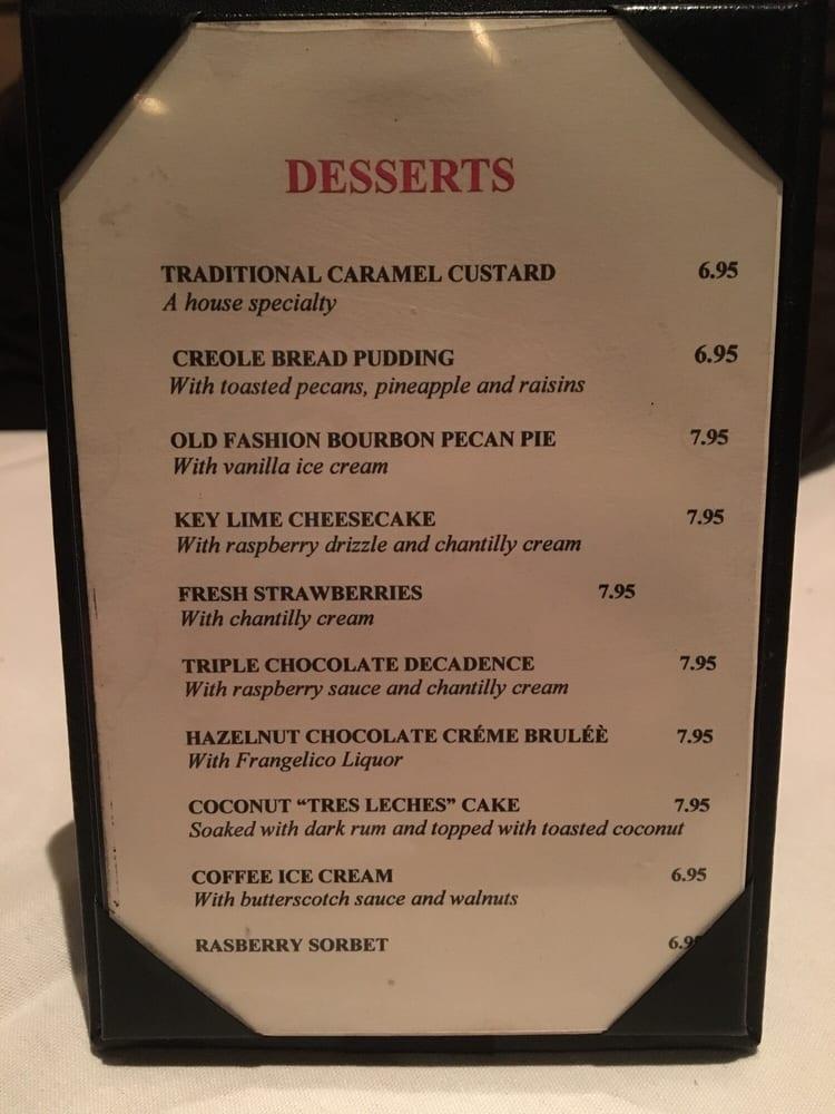 Menu at The Warehouse steakhouse, Alexandria, 214 King St