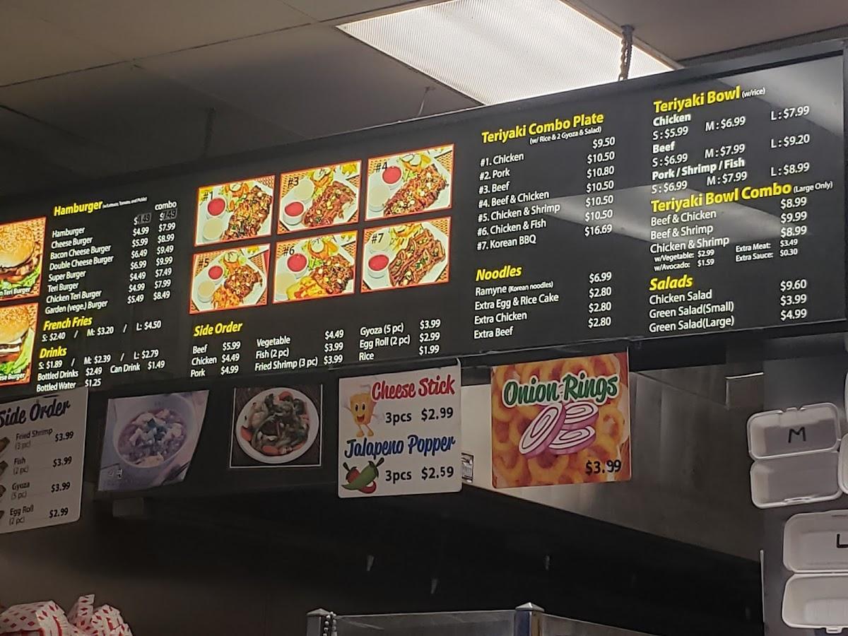 Menu at Golden Burger restaurant, Los Angeles, Van Nuys Blvd Suite 101