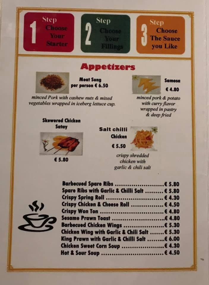 Menu at Happy Harbour Chinese Restaurant and Takeaway, Kilkee