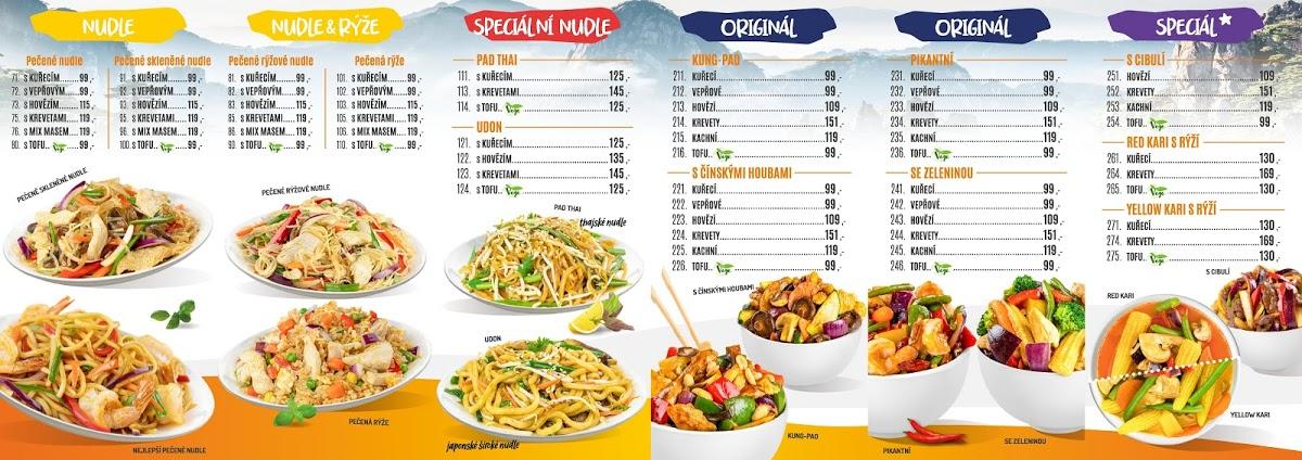 Menu at GUTY restaurant, Kolin