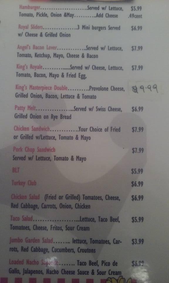 Menu at Lagunas Country Grill restaurant, Auburndale