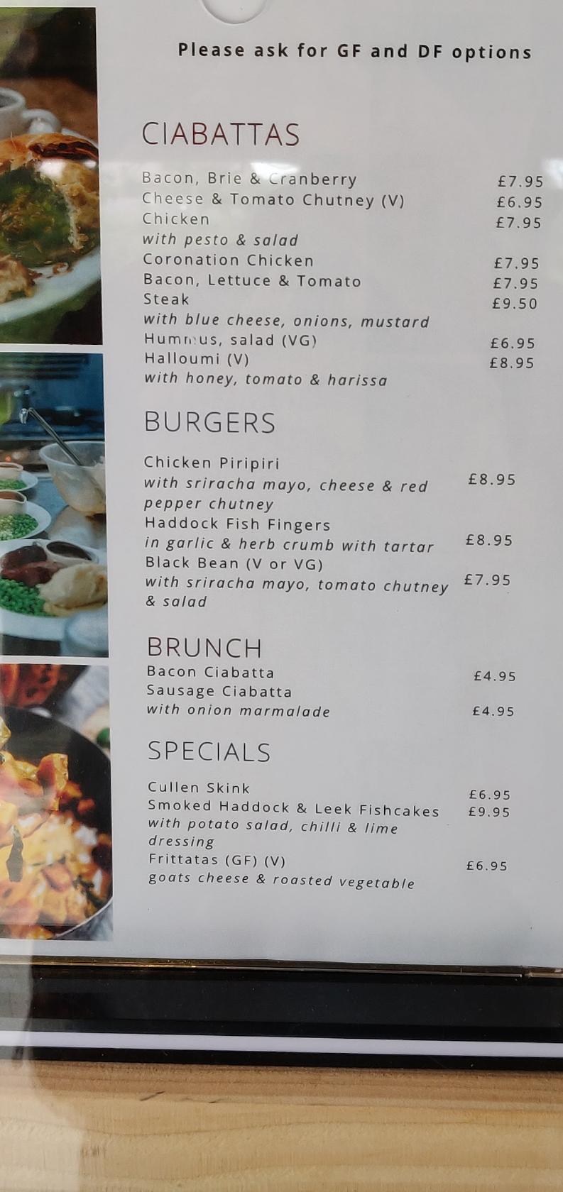 Menu at Lochinver Larder restaurant, Lochinver, Main St
