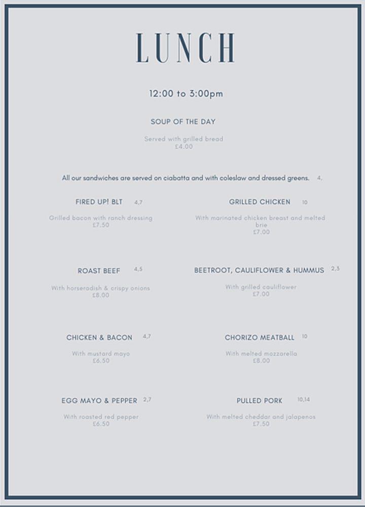 Menu at MacGregor's pub & bar, Inverness