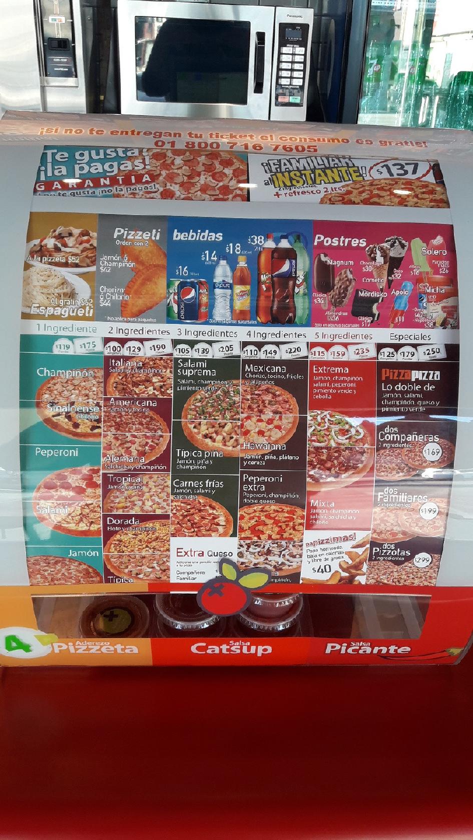 Menu at Pizzeta La Conquista pizzeria, Culiacán, Boulevard ...