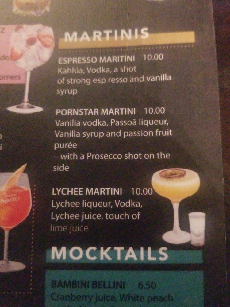 Menu at Skew Restaurant & Cocktail Bar, Bishop's Stortford