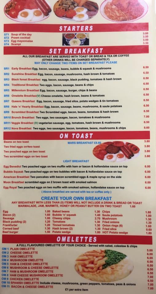 Menu at Eat Well Cafe, London, 397 Eastcote Ln