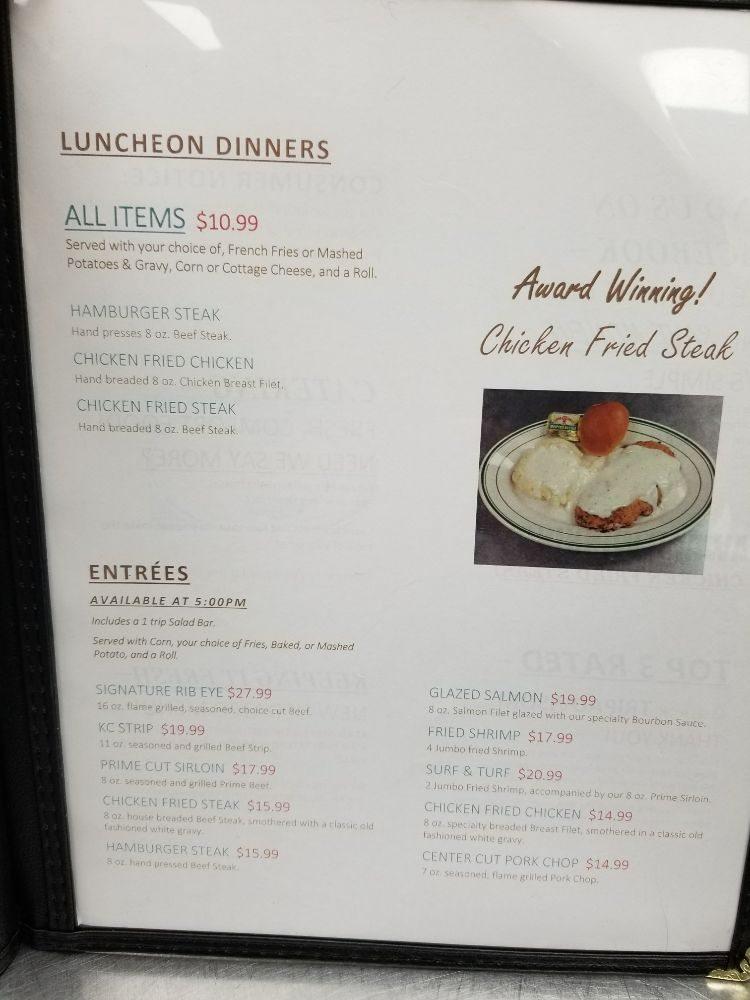 Menu at Welcome Home Cafe, Colby