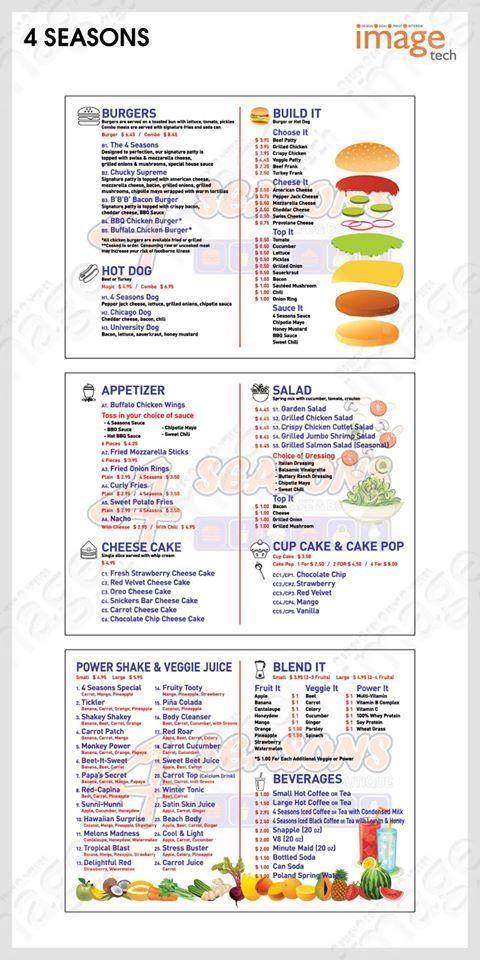 Menu at TeaRx Cafe-Newark, Newark