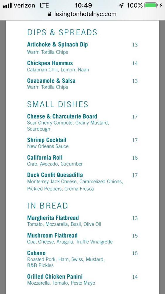 Menu at The Stayton Room pub & bar, West New York