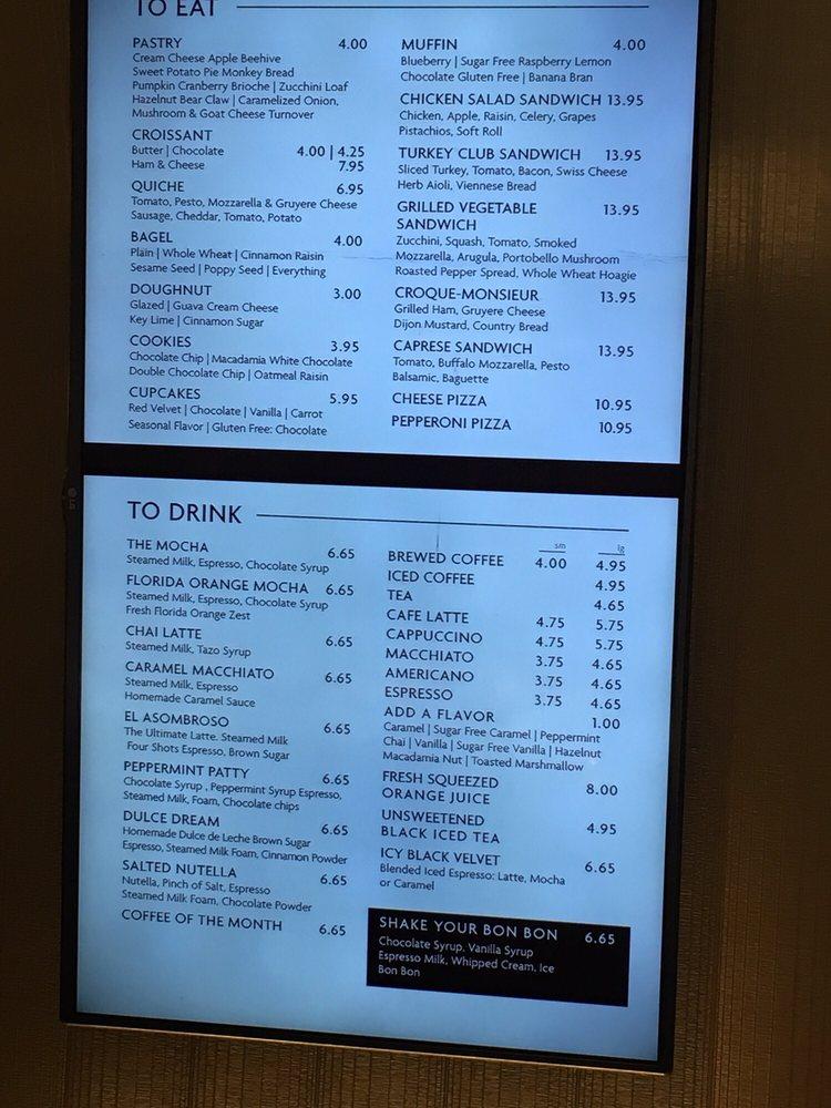 Menu at Chez Bon Bon desserts, Miami Beach