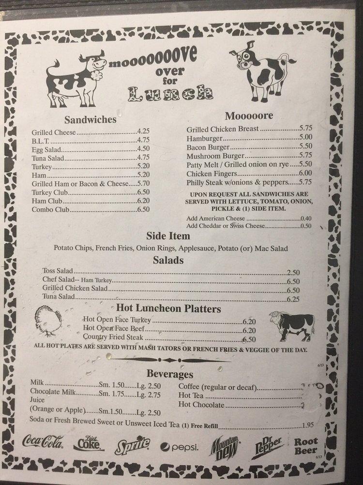 Menu at Heffer's Kountry Cafe, Ormond Beach, 603 S Yonge St
