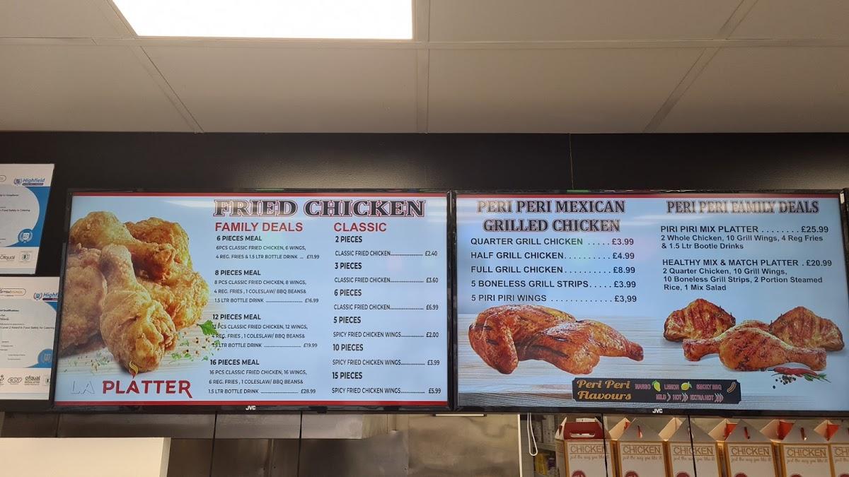 Menu at La Platter restaurant, Harrow