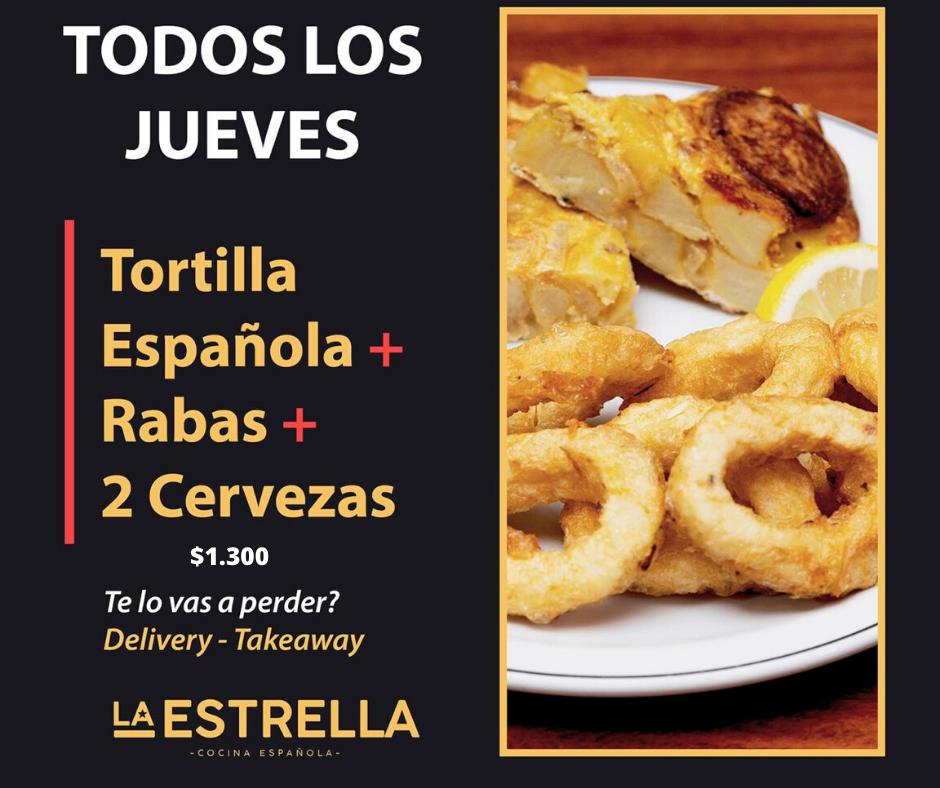 Carta de La Estrella Restaurant, Vicente López, Tapiales 1136