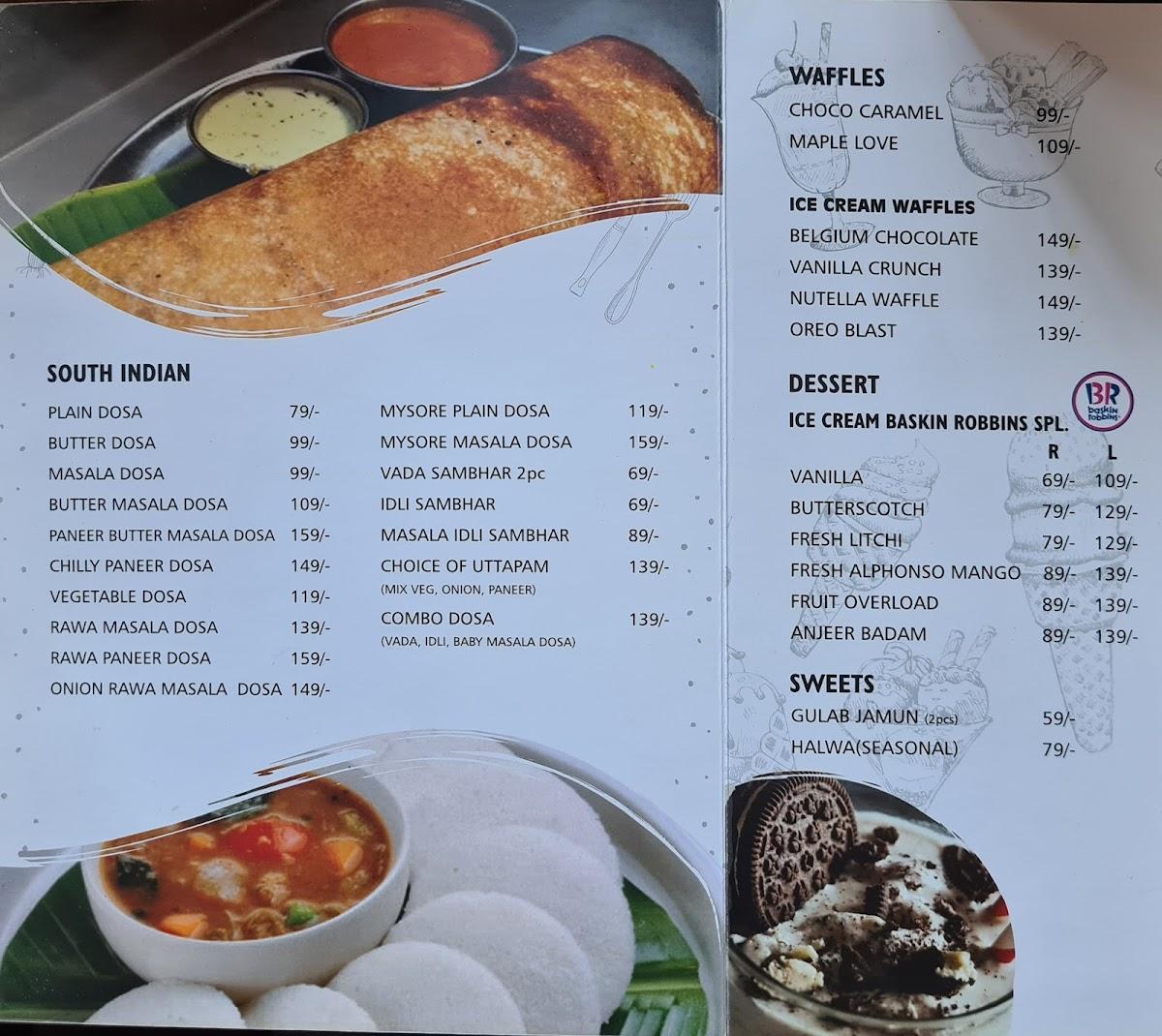 Menu at The Local House, Naraingarh