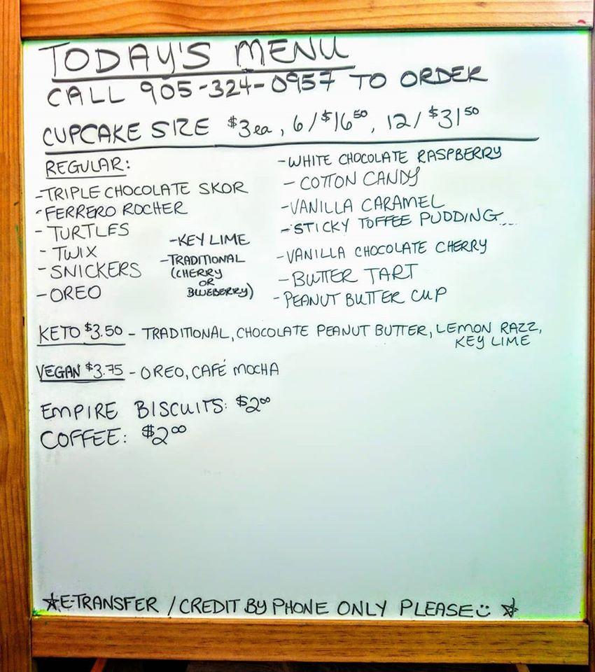 Menu at Mama Misfit's Cheesecakery desserts, Welland