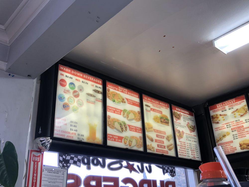Menu at Pit Stop Best Burgers restaurant, Torrance
