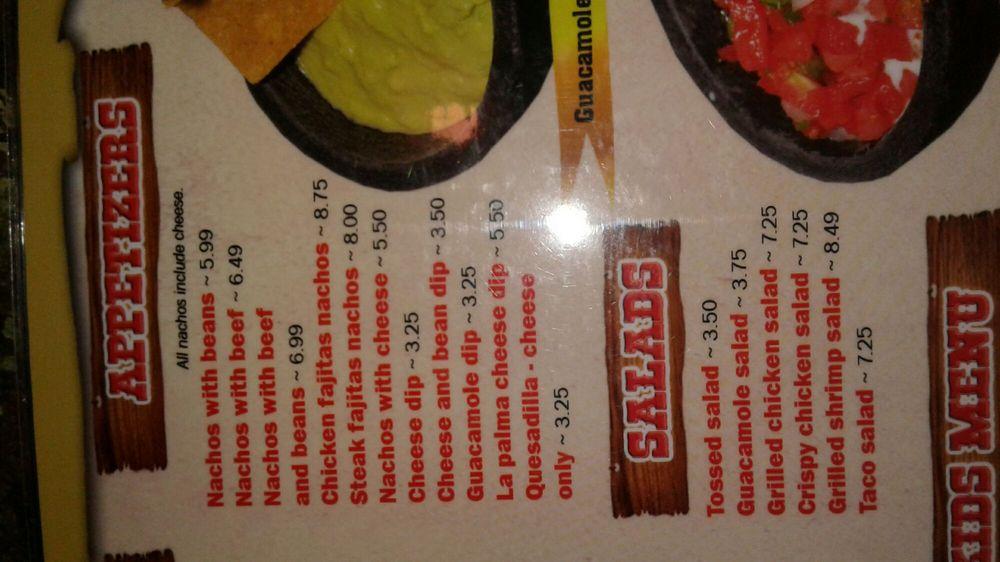 Menu at Toro Mexican Grill pub & bar, Dandridge