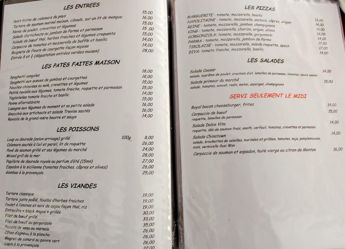 Speisekarte von Huit & Demi restaurant, Monaco-Ville