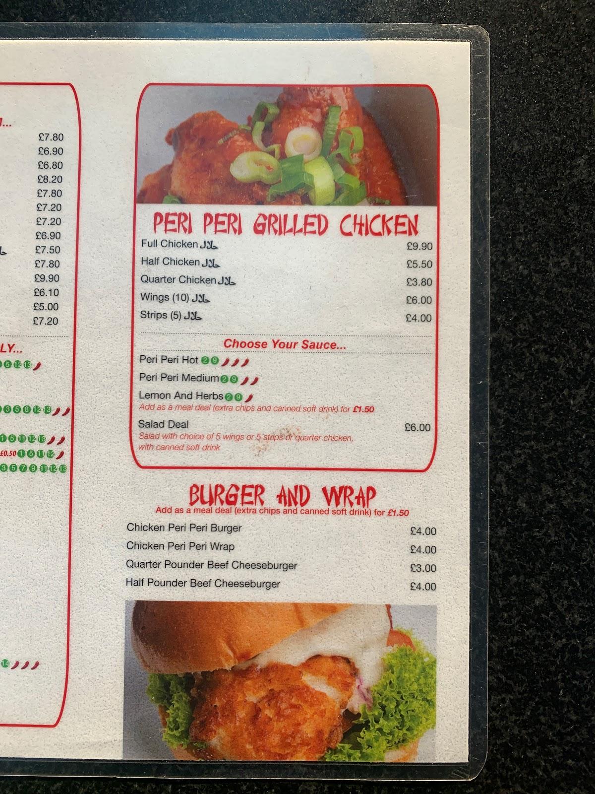 Menu at Wok Express restaurant, Wembley