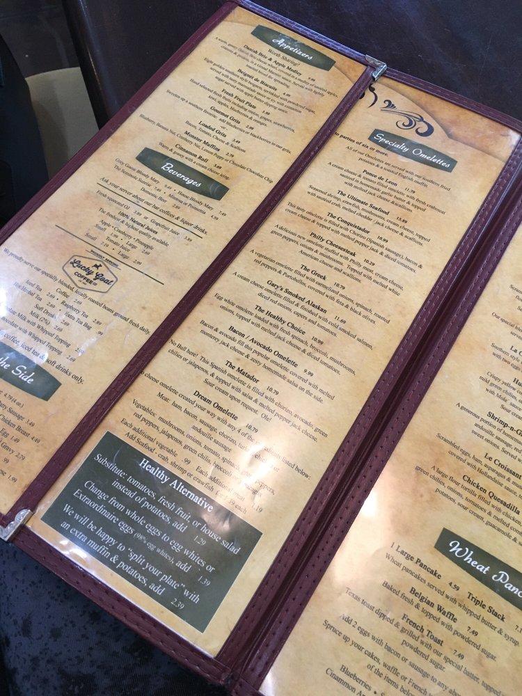 Menu at The Egg Cafe & Eatery, Tallahassee, Austin Davis Ave