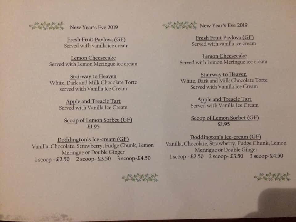 Menu at No1 Hotel Wooler pub & bar, Wooler