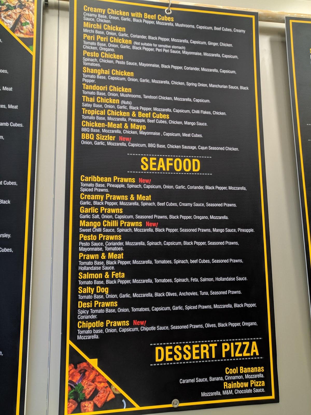 Menu at Pizza Club - Howick, Auckland, 219 Moore St