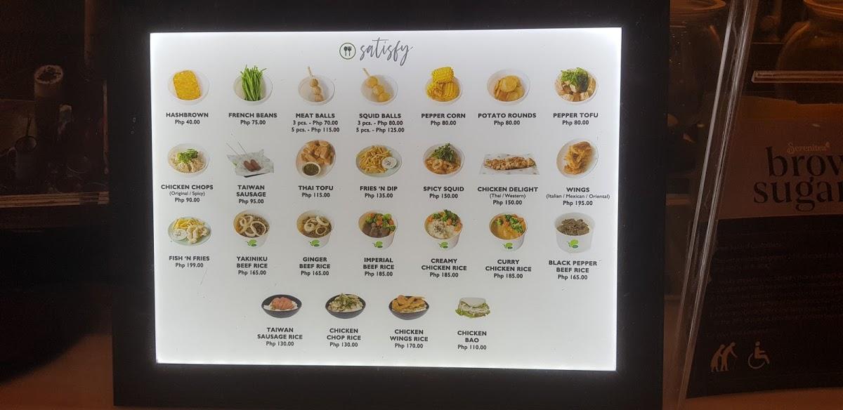 Menu at Serenitea SM Marilao cafe, Marilao