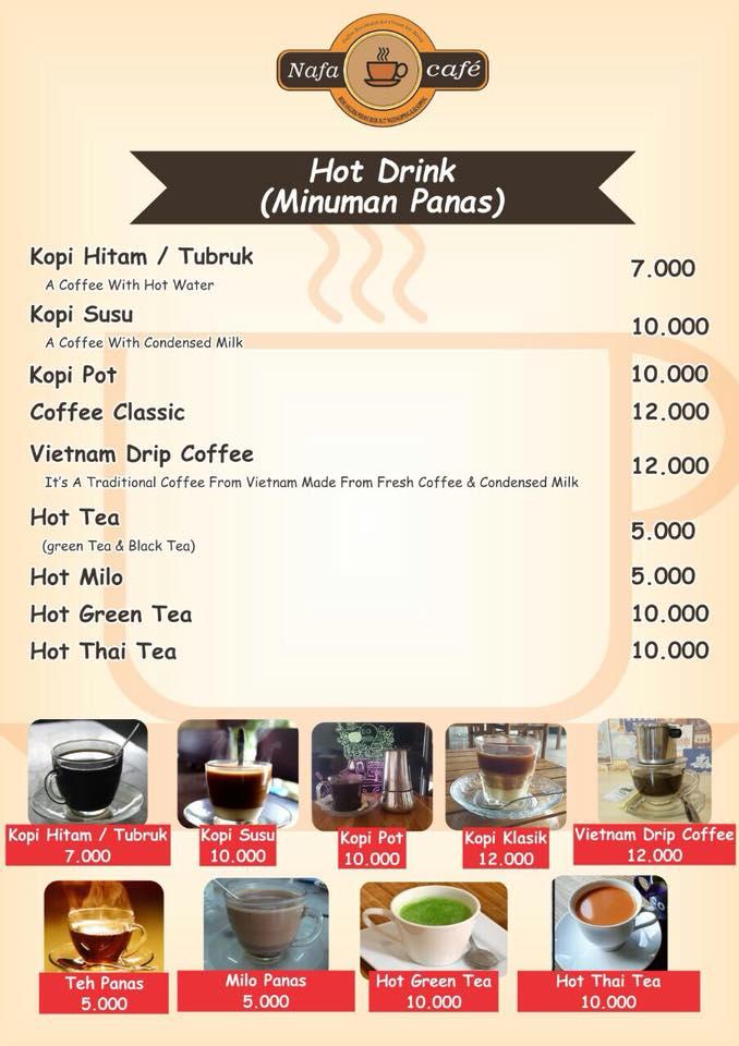 Carta de Nafa Cafe, Lemba