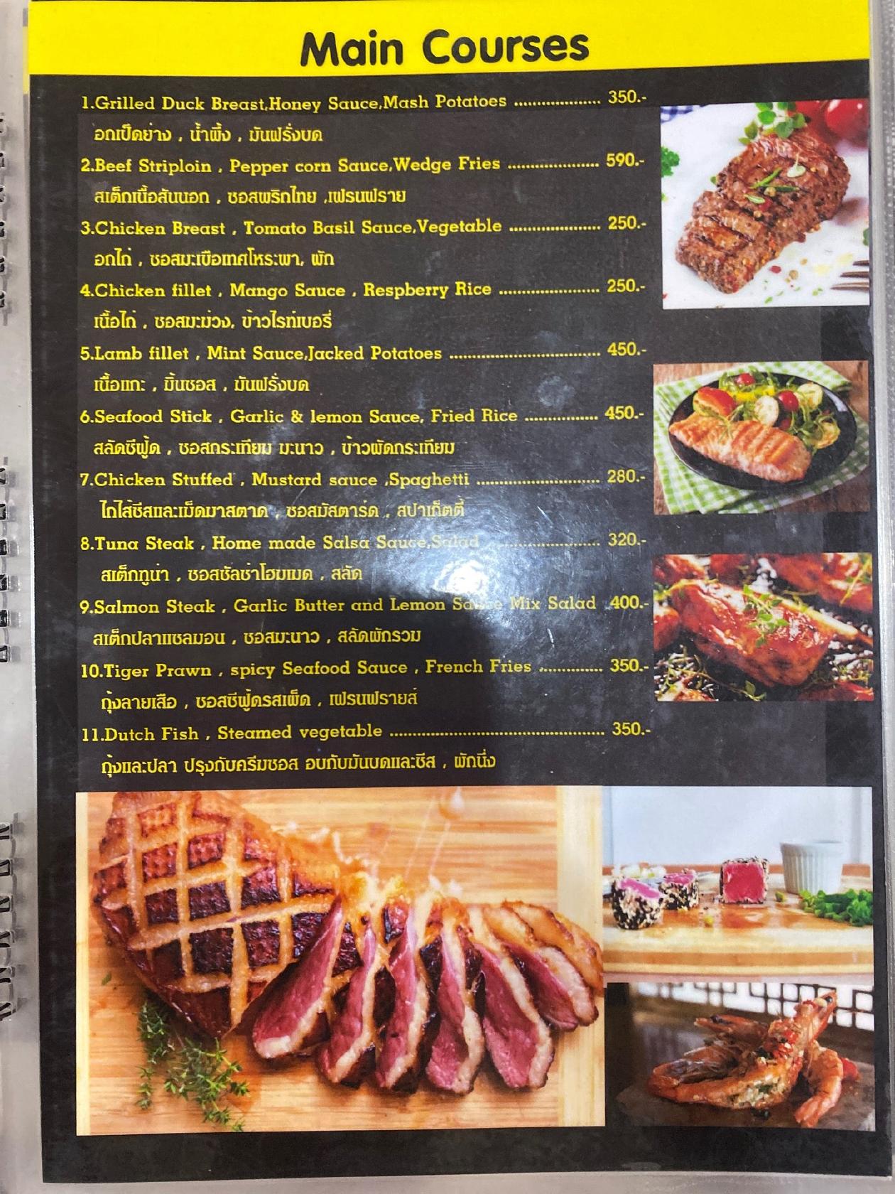 Menu at Nang Naan Halal Restaurant, Rawai