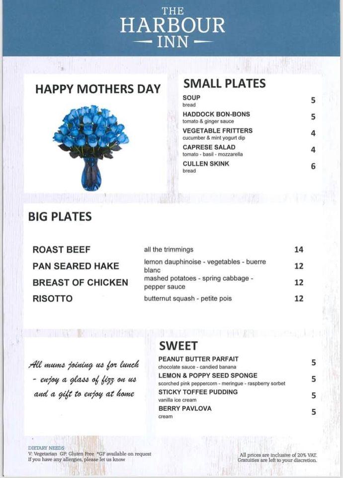 Menu at The Harbour Inn pub & bar, Bowmore