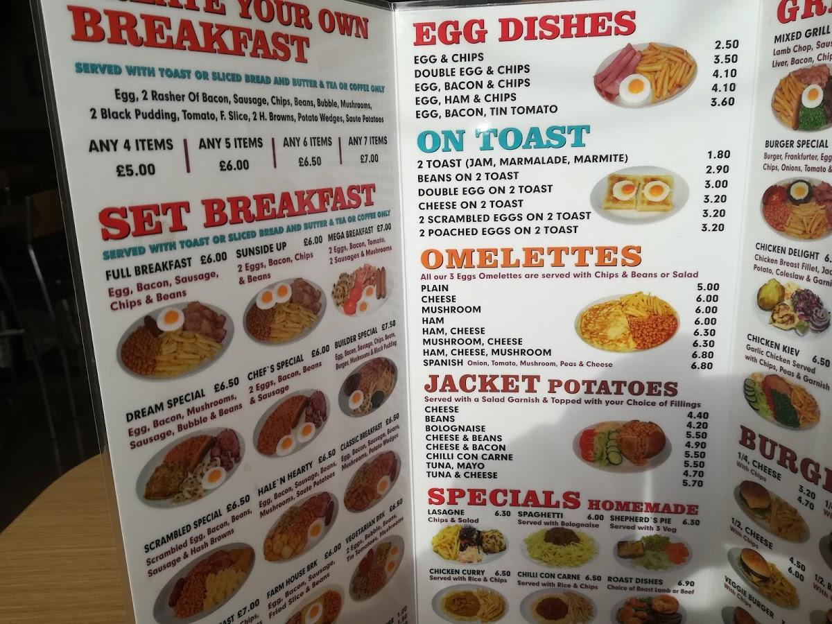 Menu at Chef's Treat Breakfast Lunch Dinner restaurant, London