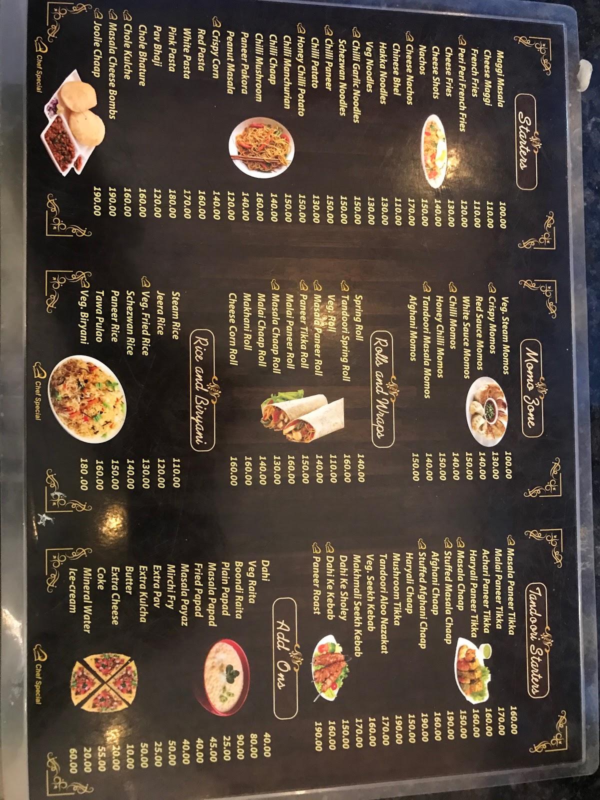 Menu at Urban Choolah, Jaipur, 576