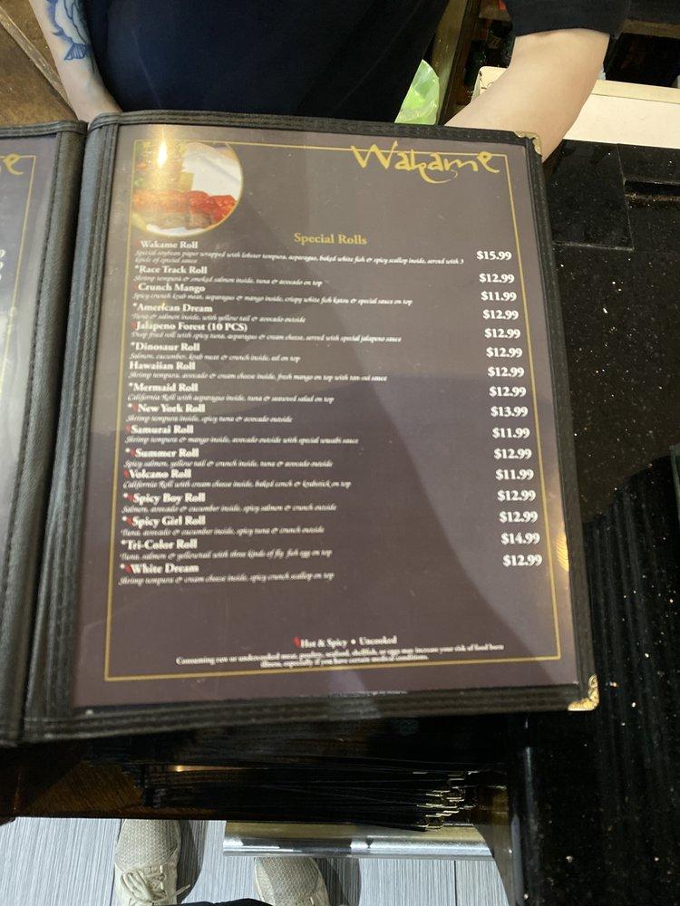 Menu at Wakame Japanese Restaurant, Fruit Cove, 104 Bartram Oaks Walk