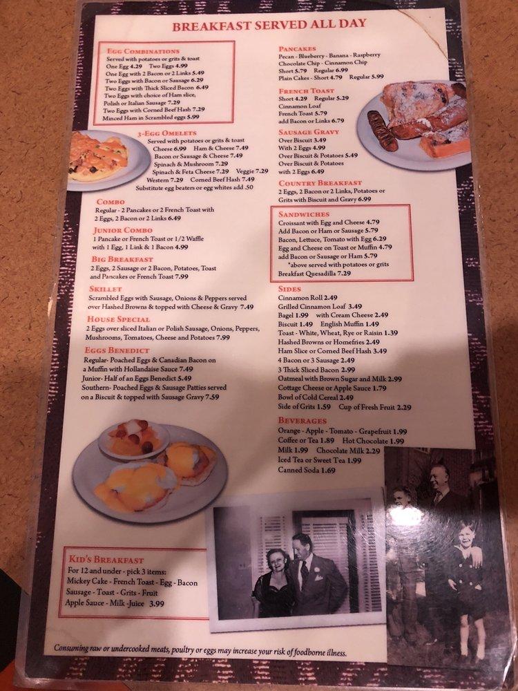 Menu at Club House Restaurant, Seminole