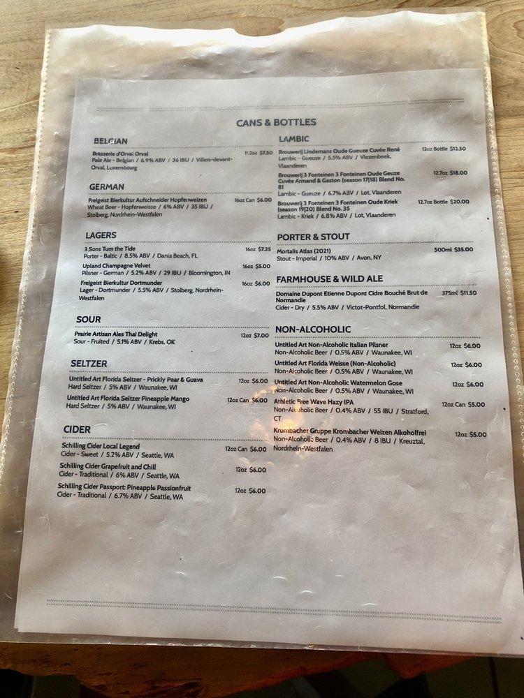 Menu at Red Pig Brewery pub & bar, Holly Hill