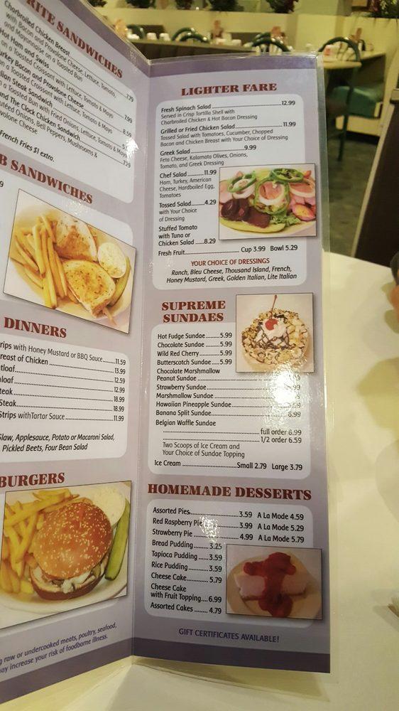 Menu at Round the Clock Diner - East restaurant, York